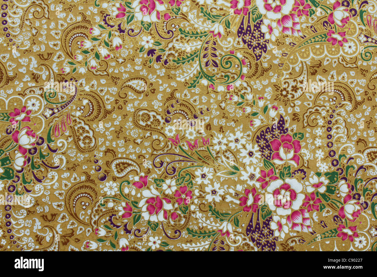 Vintage Thai handmade fabric texture background Stock Photo - Alamy