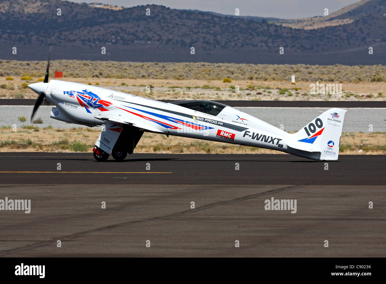 Big Frog's diesel powered NXT Sport Class racer taxis on the ramp at ...