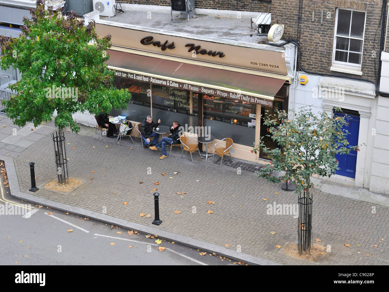 Aerial view of Sutherland Avenue in West London, UK Stock Photo - Alamy
