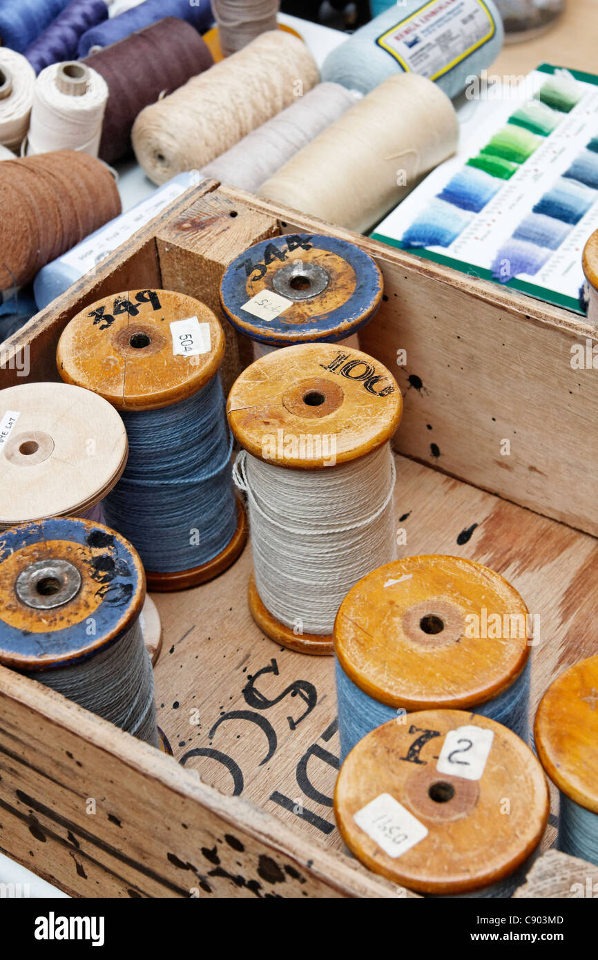 Reels of Silk Thread Stock Photo - Alamy