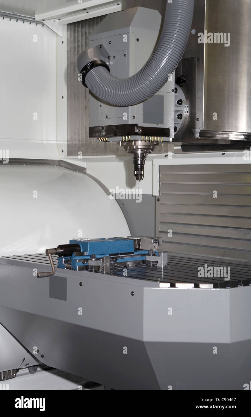 industrial workplace with millcut machine including milling head Stock ...