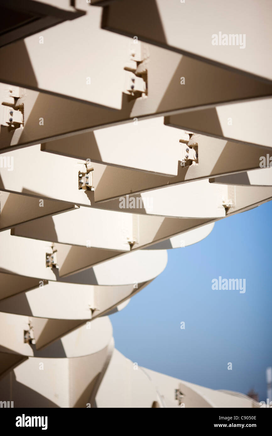 Detail of the grid of Metropol Parasol structure, Seville, Spain Stock ...