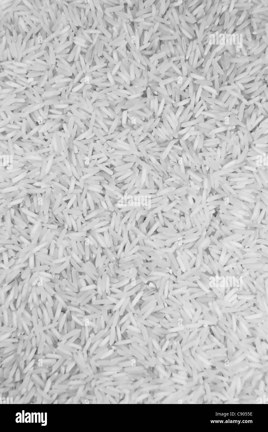 Long grain rice texture Black and White Stock Photos & Images - Alamy