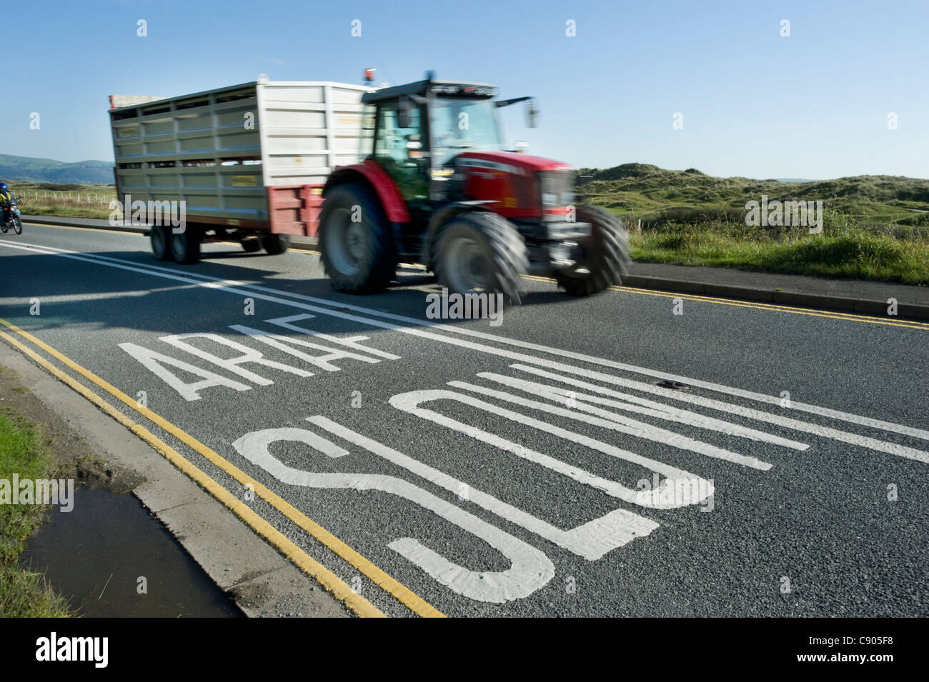 Slow vehicle lane hi-res stock photography and images - Alamy