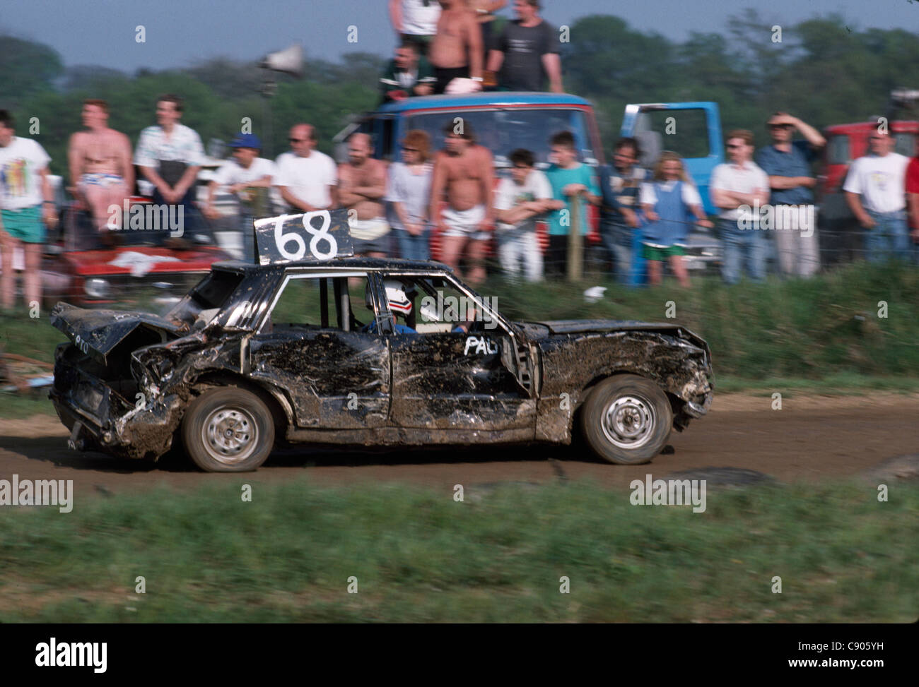 Banger racing, Prestwood, Buckinghamshire Stock Photo - Alamy