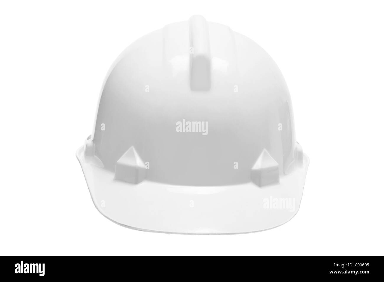 White construction hard hat Black and White Stock Photos & Images - Alamy