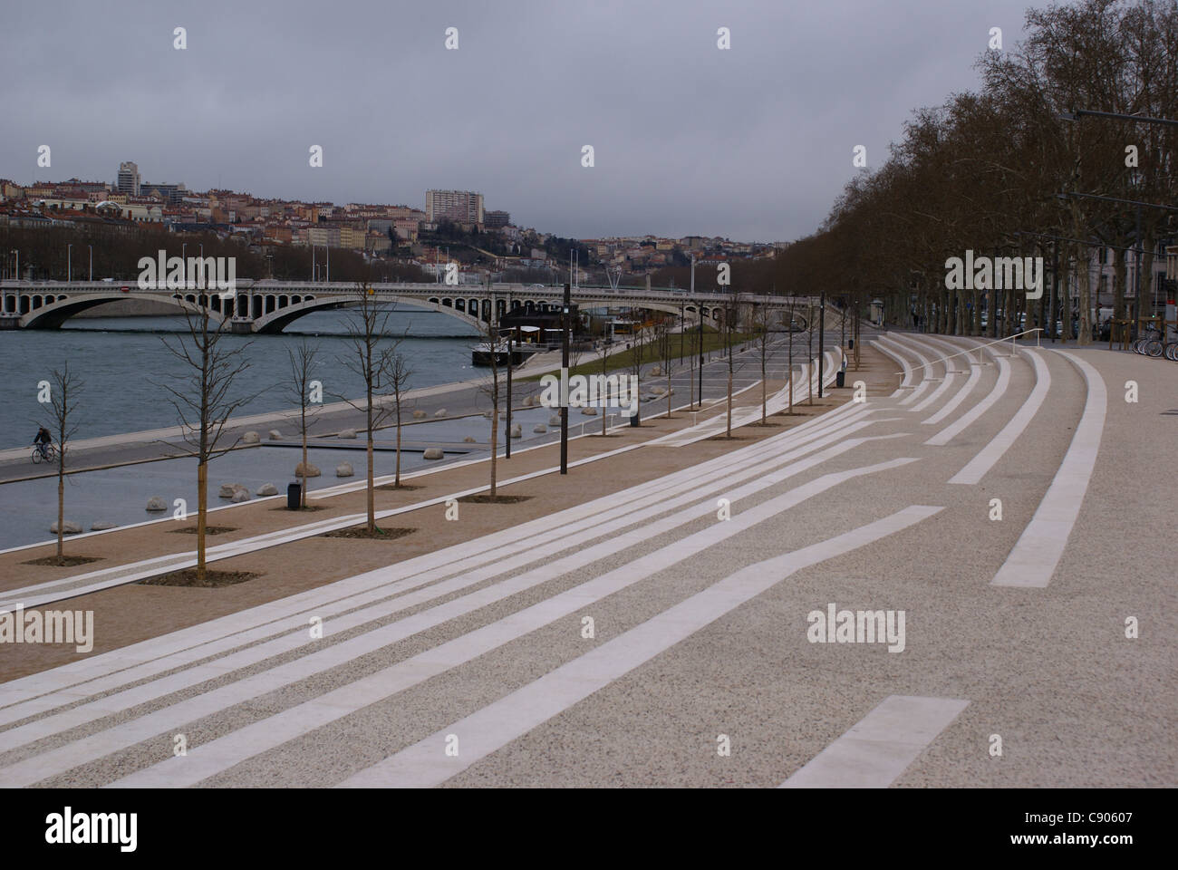 Lyon riverside steps hi-res stock photography and images - Alamy