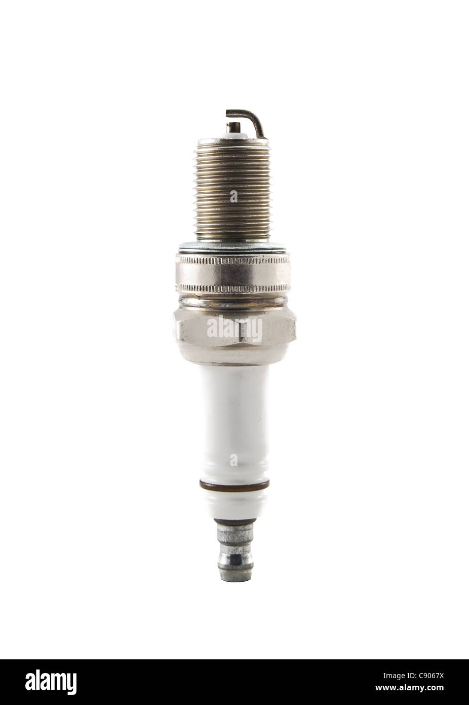 new spark plug isolated on white background Stock Photo - Alamy