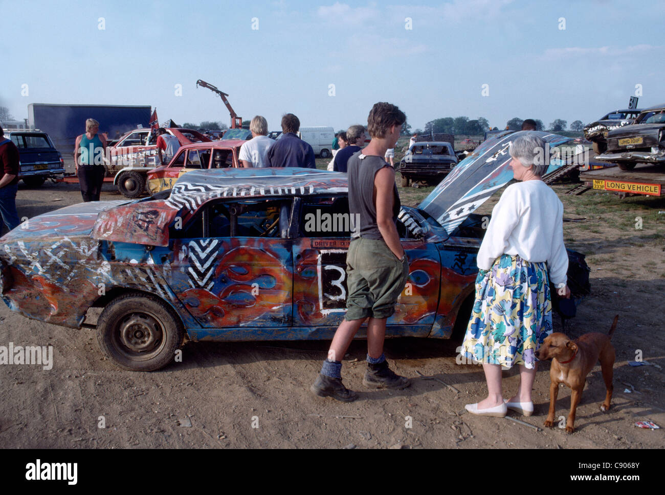 Banger racing, Prestwood, Buckinghamshire Stock Photo - Alamy
