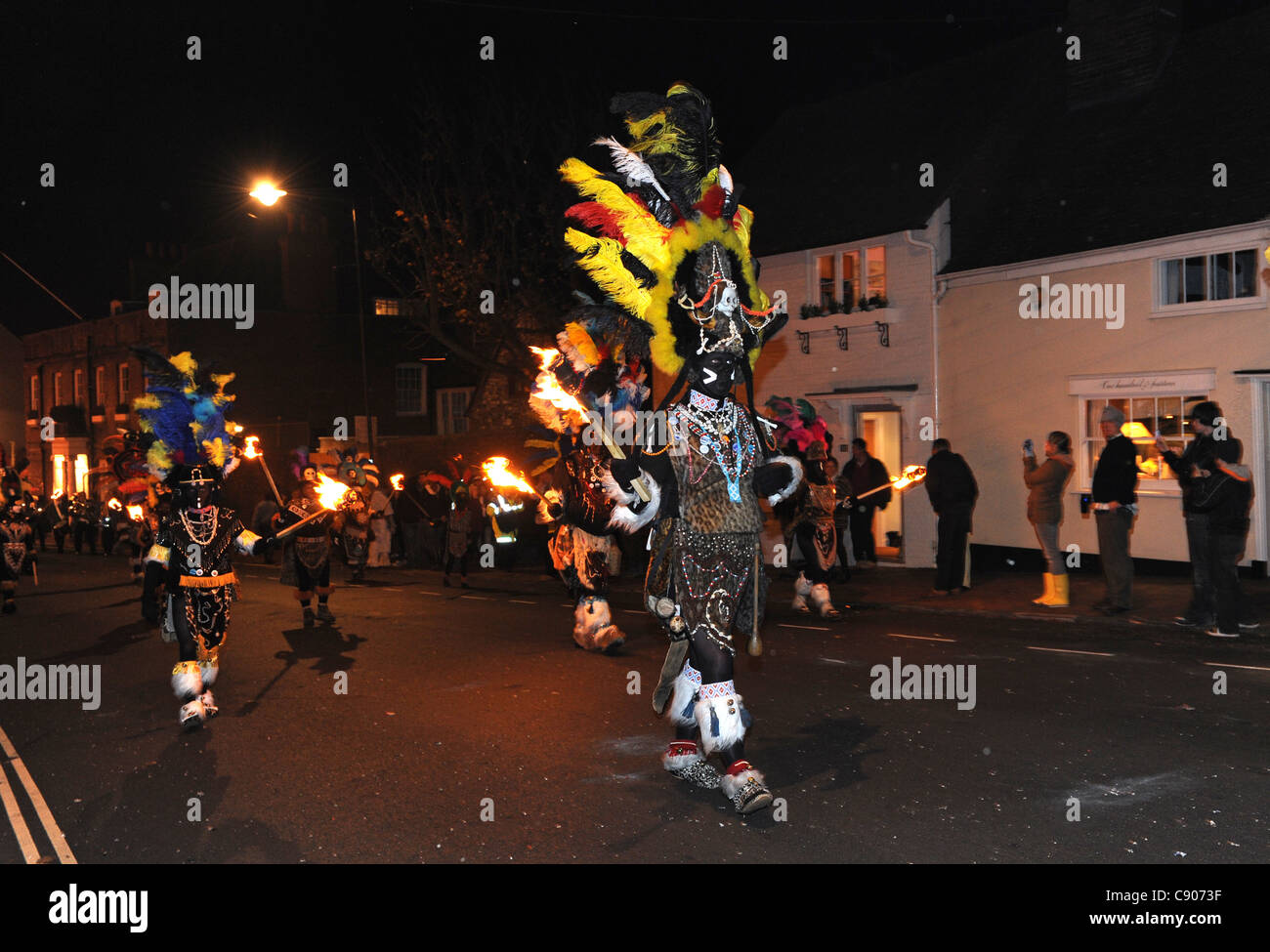 Lewes Bonfire Night Parade and Celebrations Stock Photo - Alamy