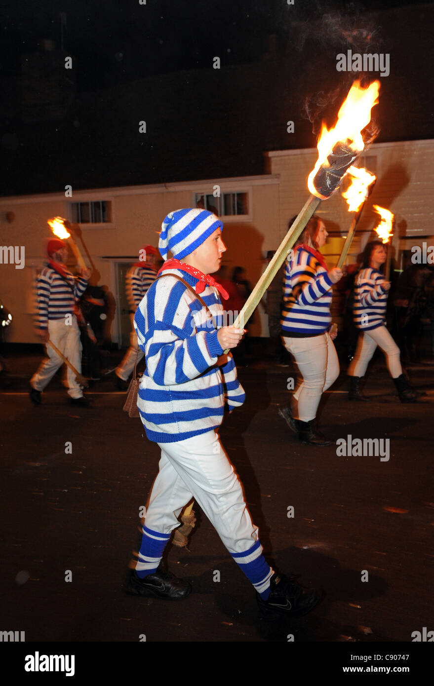 Lewes Bonfire Night Parade and Celebrations Stock Photo - Alamy