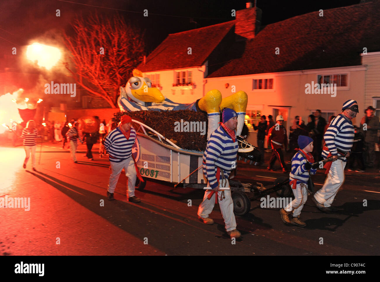 Lewes Bonfire Night Parade and Celebrations Stock Photo - Alamy