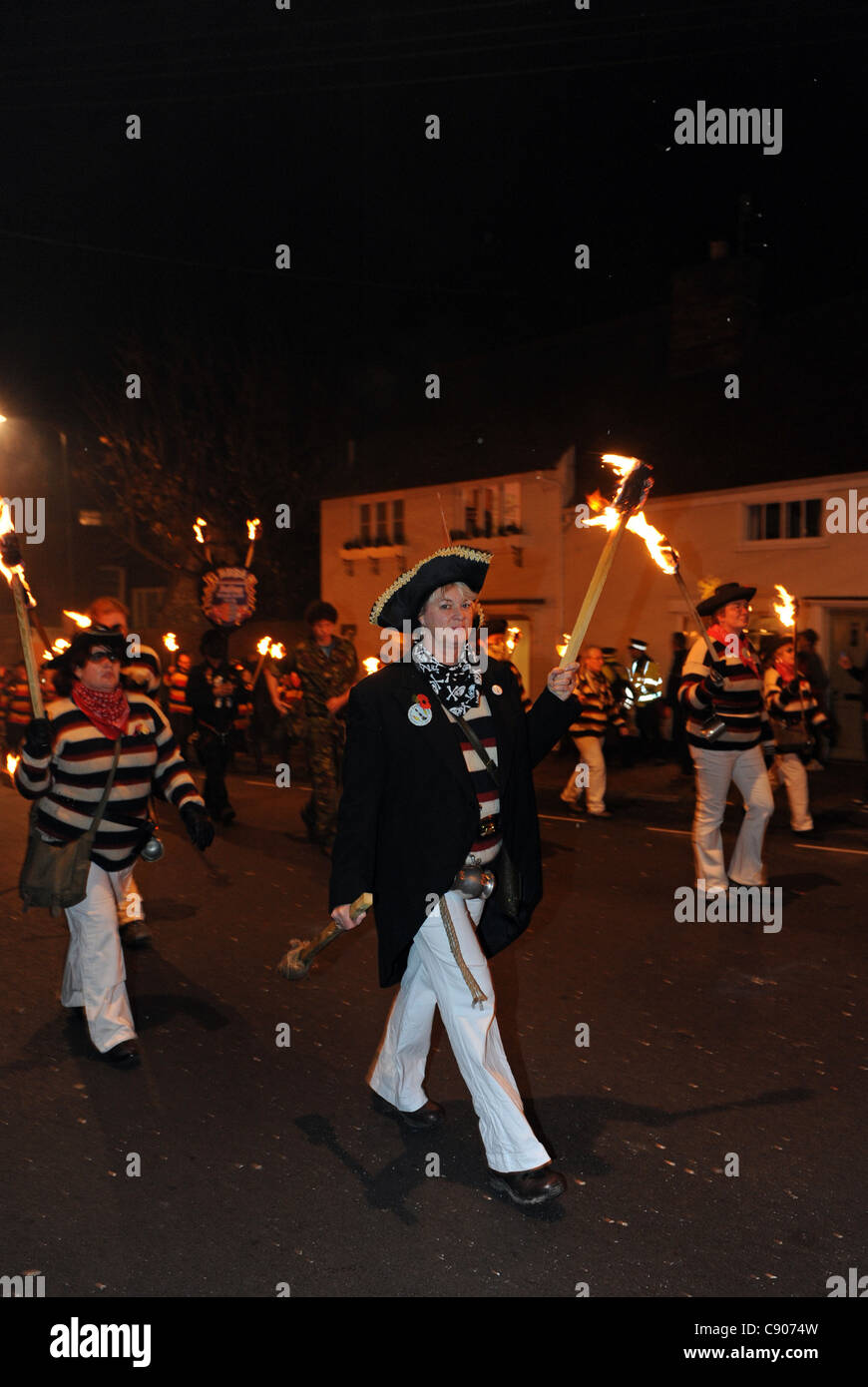 Lewes Bonfire Night Parade and Celebrations Stock Photo - Alamy