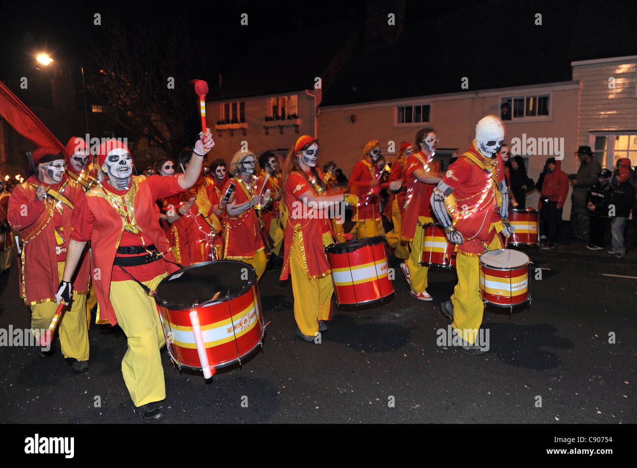 Lewes Bonfire Night Parade and Celebrations Stock Photo - Alamy