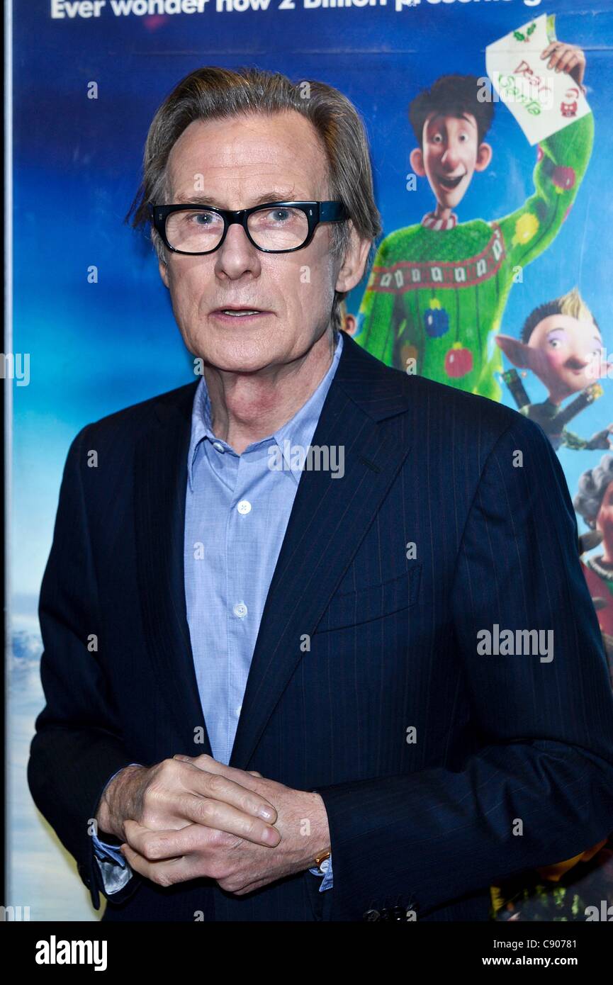 Actor Bill Nighy attends the World Premiere of "Arthur Christmas" at ...