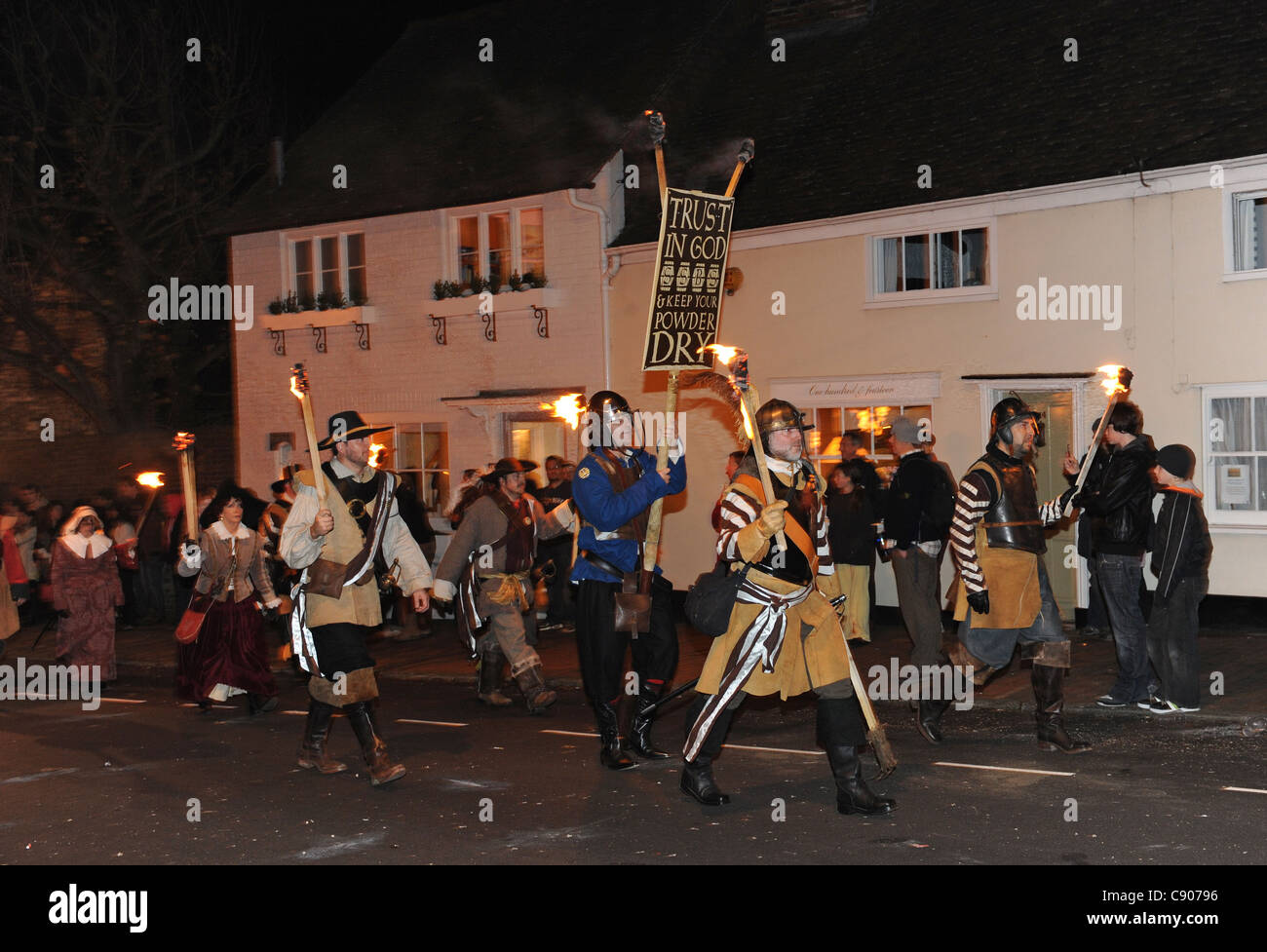 Lewes Bonfire Night Parade and Celebrations Stock Photo - Alamy