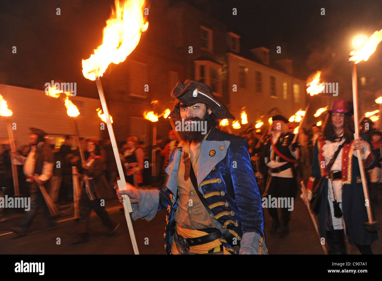 Lewes Bonfire Night Parade and Celebrations Stock Photo - Alamy