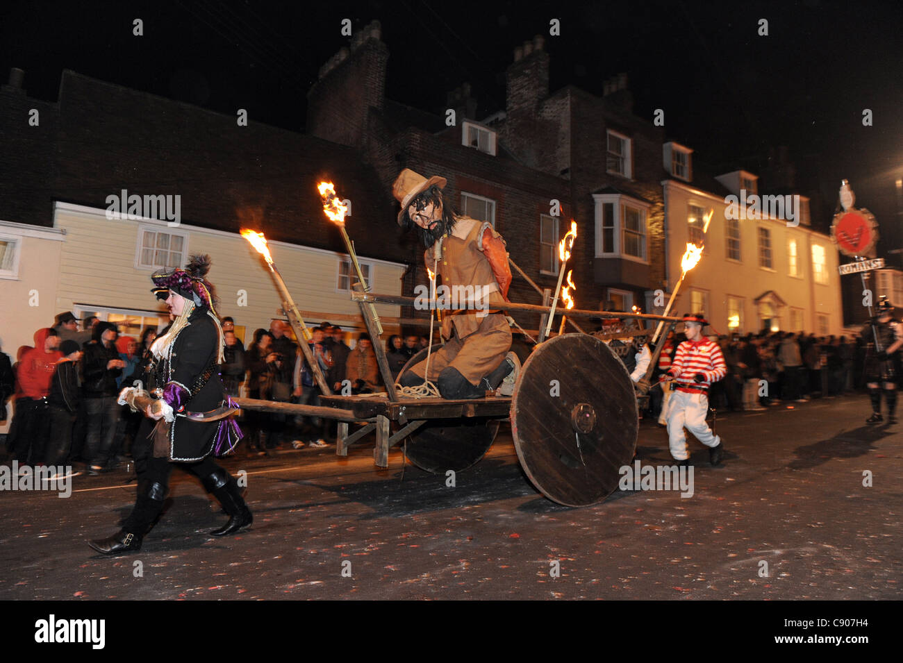 Lewes Bonfire Night Parade and Celebrations Stock Photo - Alamy