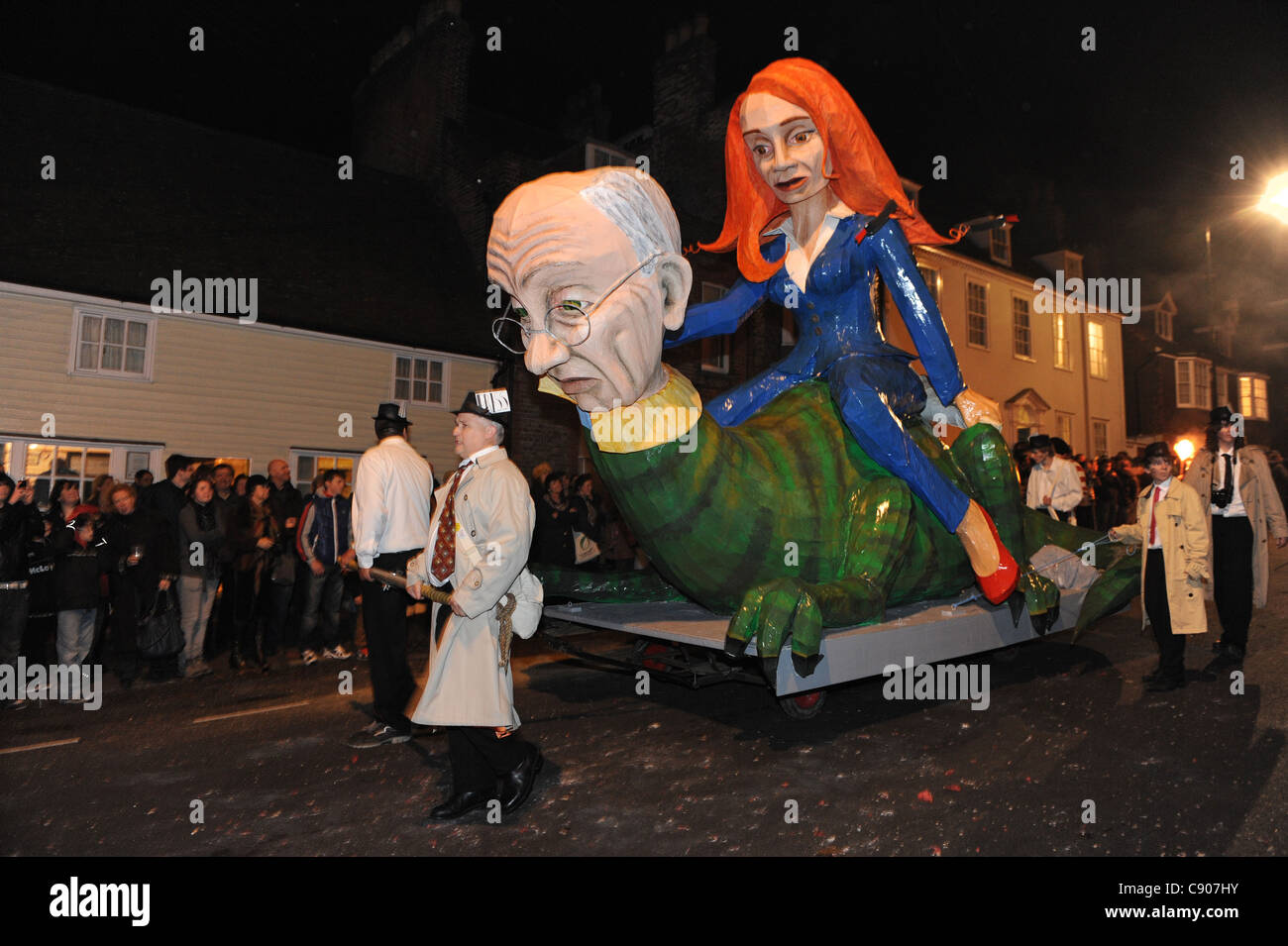 Lewes Bonfire Night Parade and Celebrations Stock Photo - Alamy