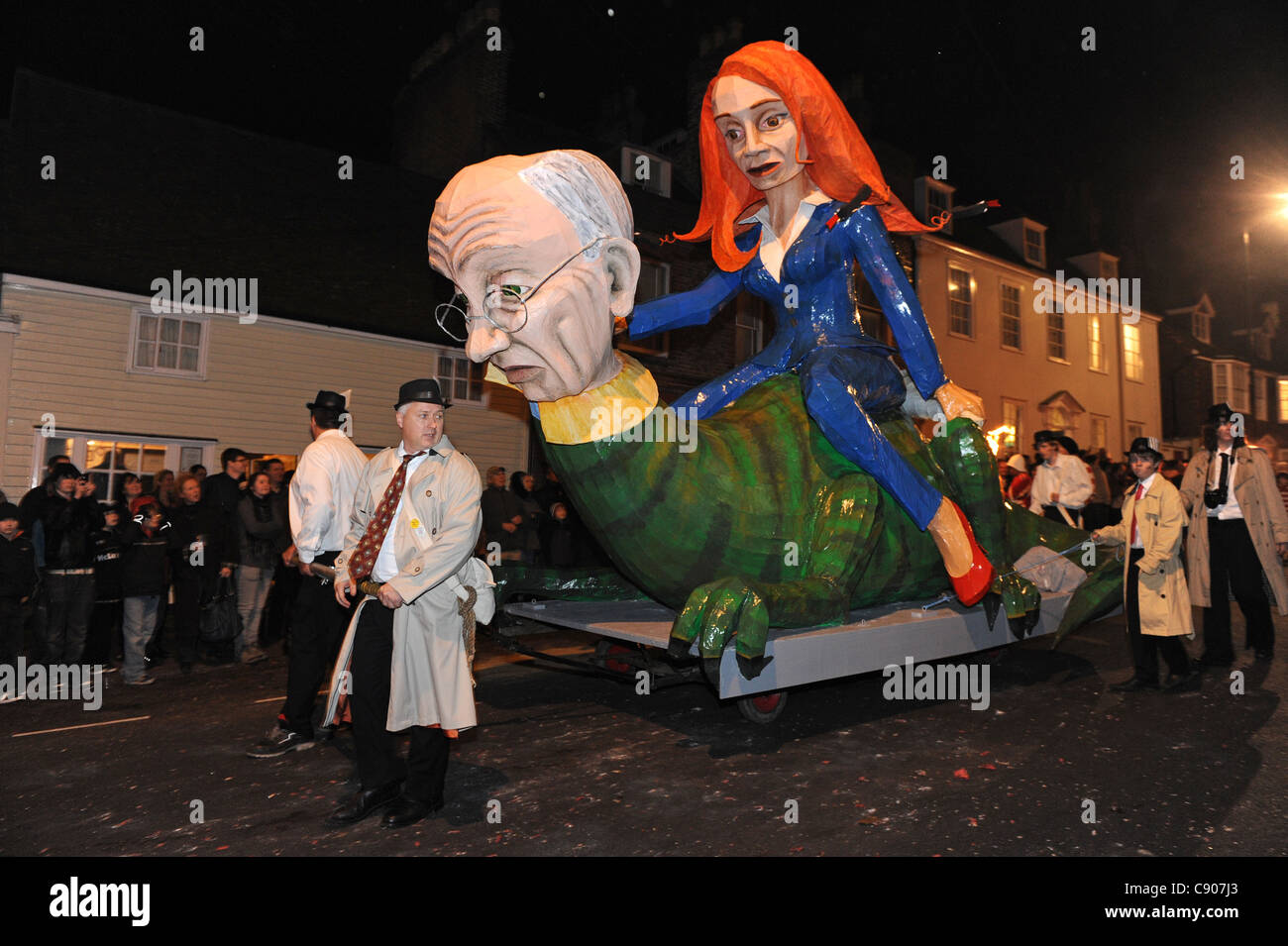 Lewes Bonfire Night Parade and Celebrations Stock Photo - Alamy