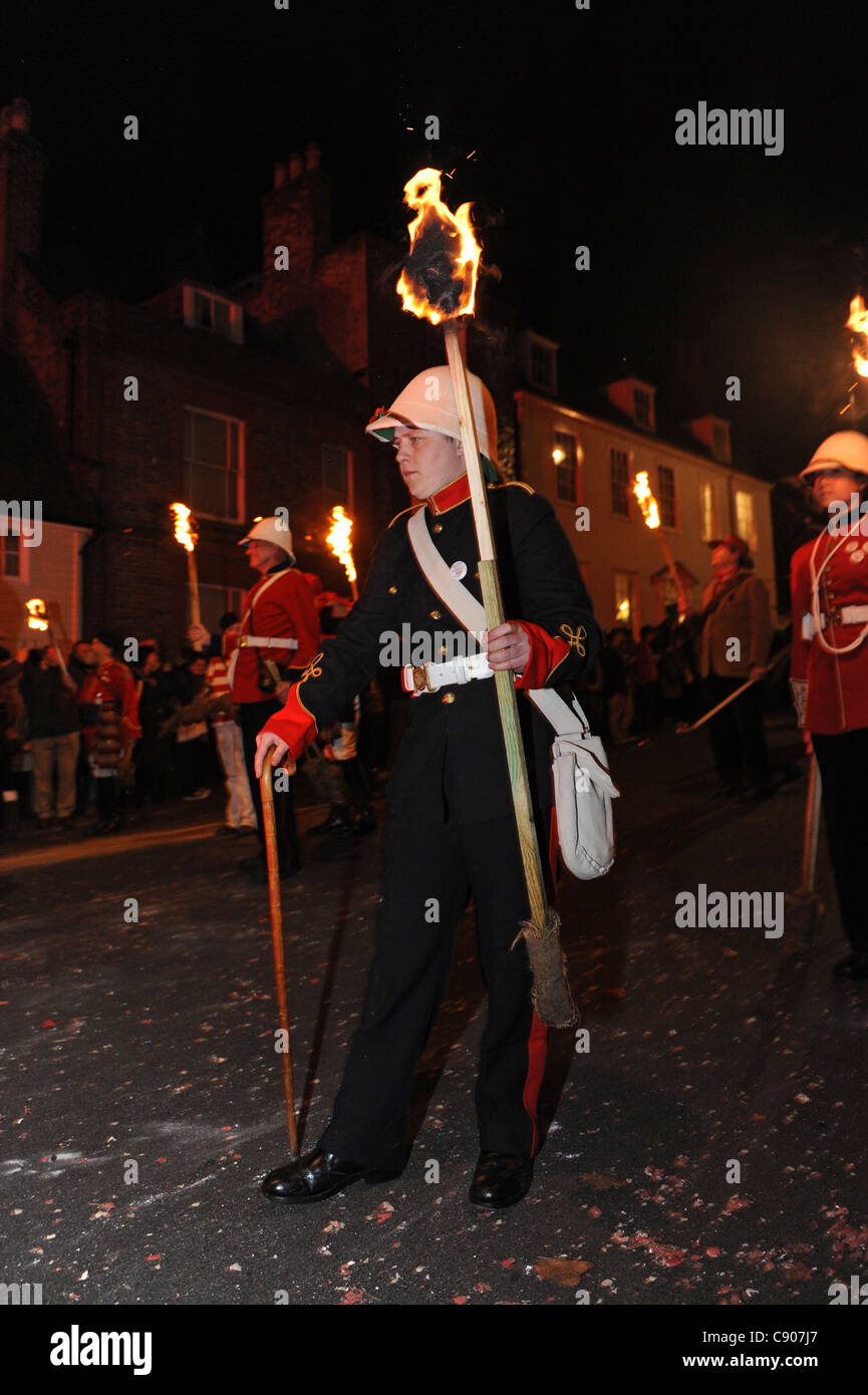 Lewes Bonfire Night Parade and Celebrations Stock Photo - Alamy