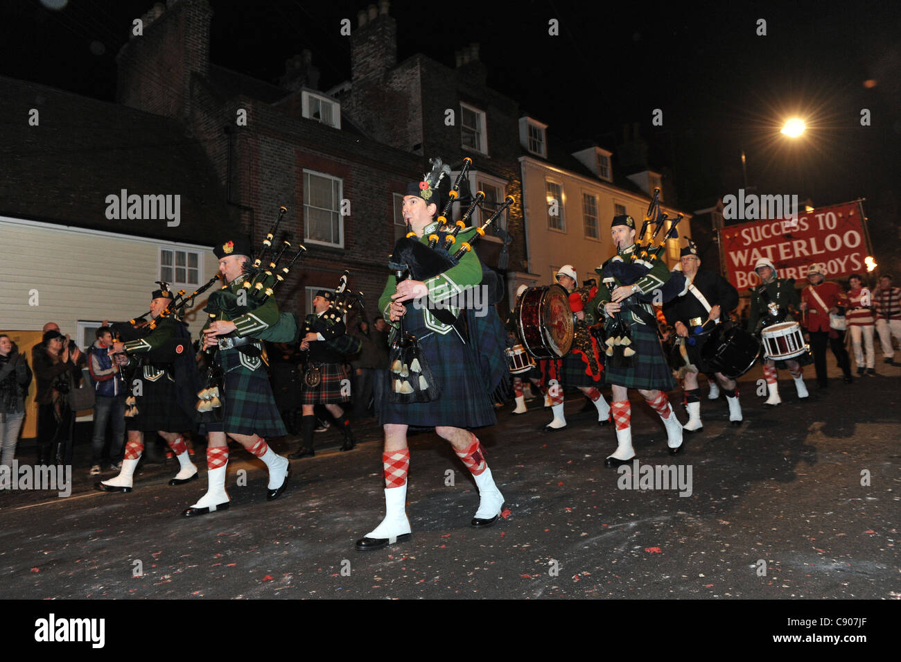Lewes Bonfire Night Parade and Celebrations Stock Photo - Alamy