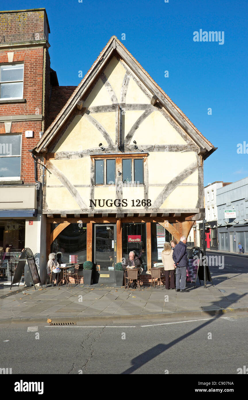 Restored building in Salisbury Stock Photo - Alamy