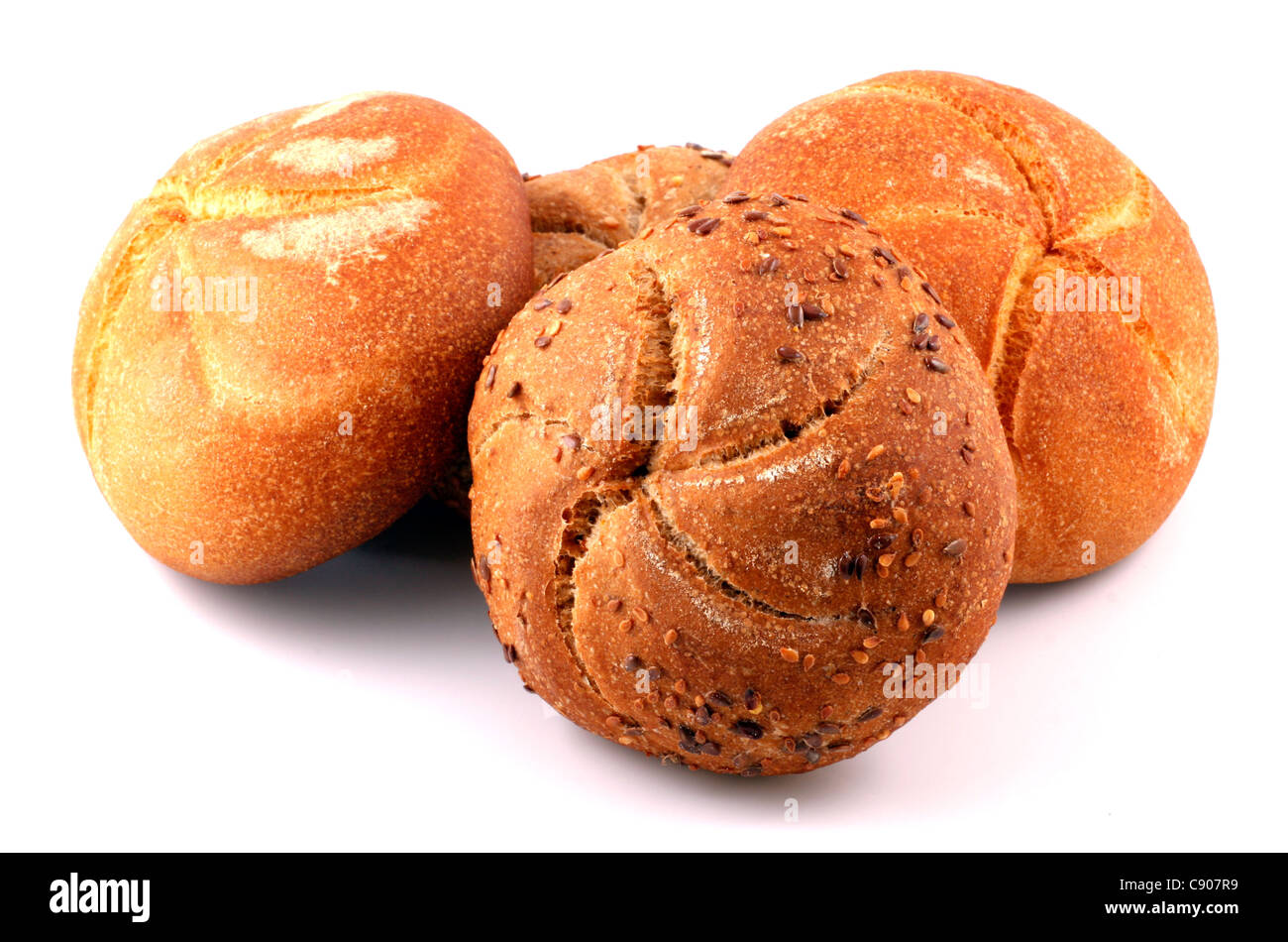 Warm crusty white bread Cut Out Stock Images & Pictures - Alamy