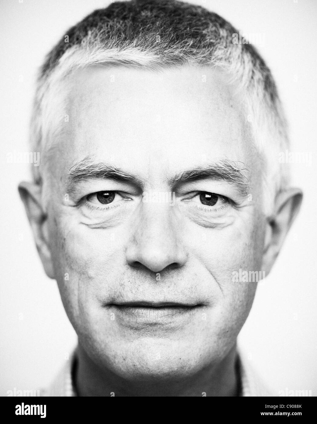 Senior middle age man Black and White Stock Photos & Images - Alamy