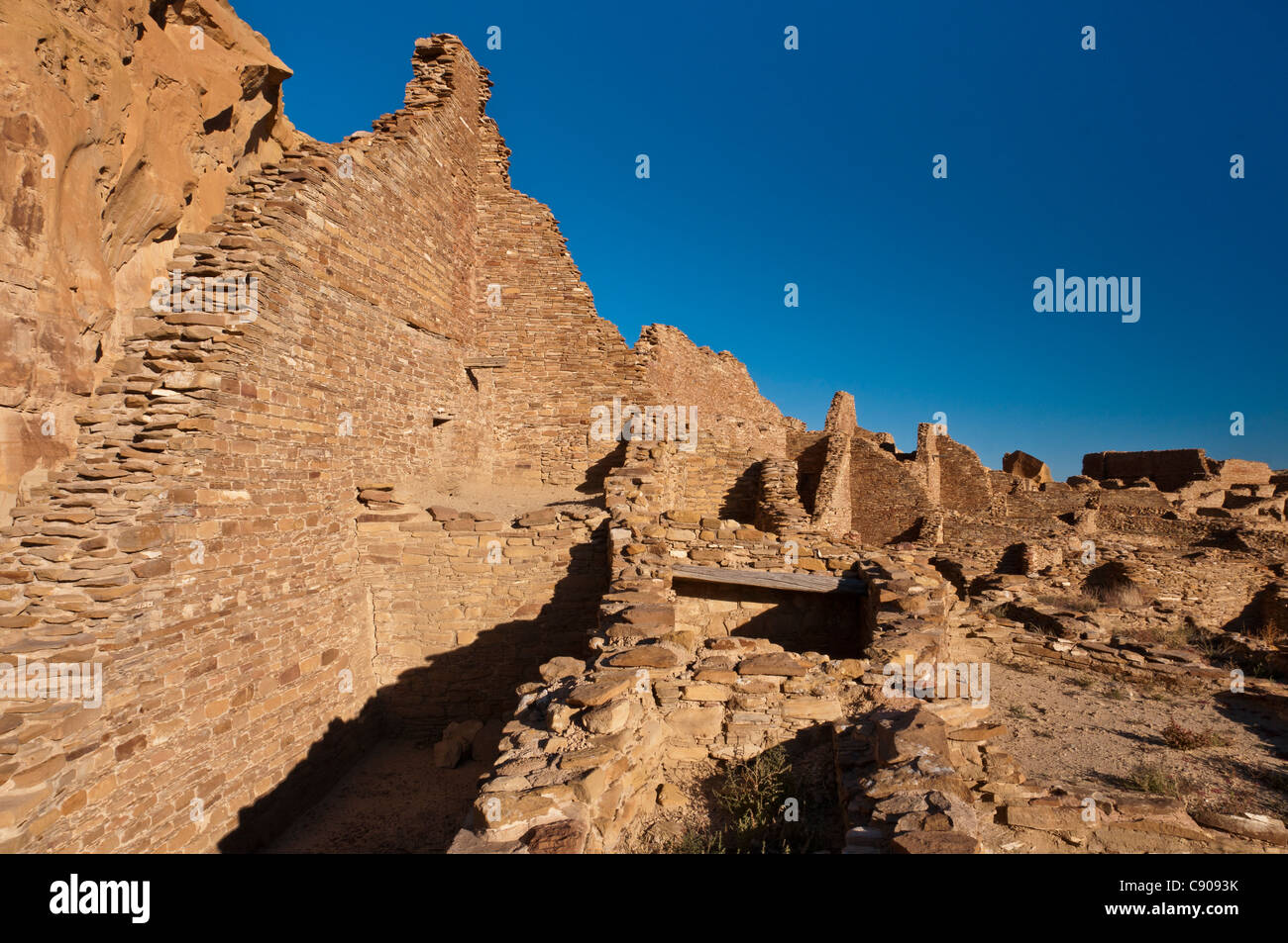 Pueblo Bonito ruin, Chaco Culture National Historical Park, New Mexico ...