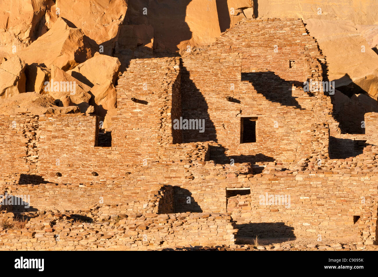 Pueblo Bonito ruin, Chaco Culture National Historical Park, New Mexico ...