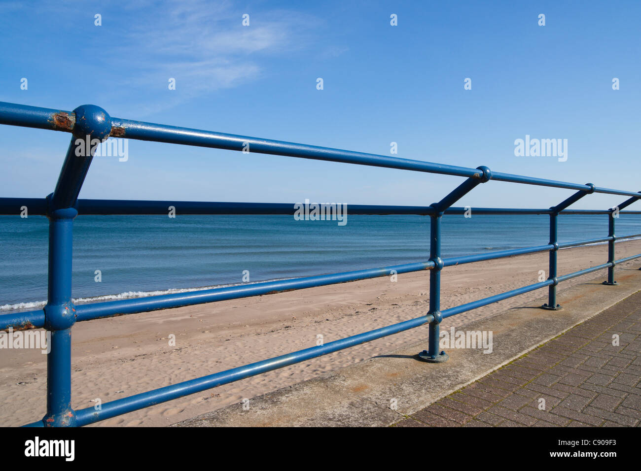 Northumberland - Spittal beach, south of Berwick on Tweed, seaside town ...