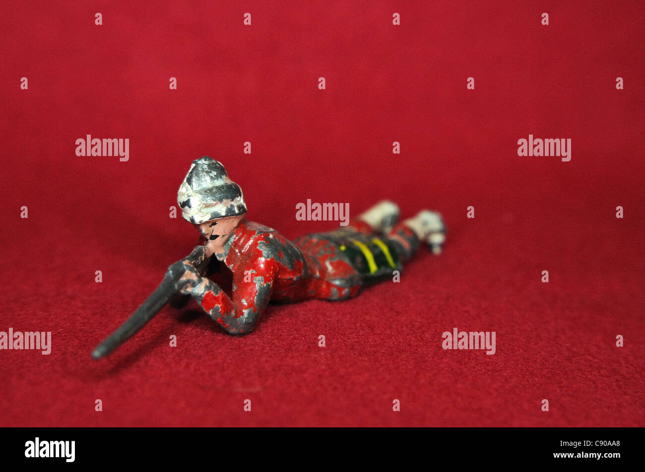 Toy lead soldier Stock Photo - Alamy