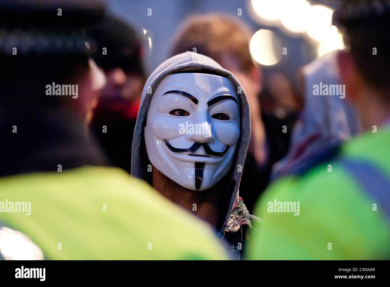 A march from St Paul's organised by Occupy London (LSX) and Anonymous ...