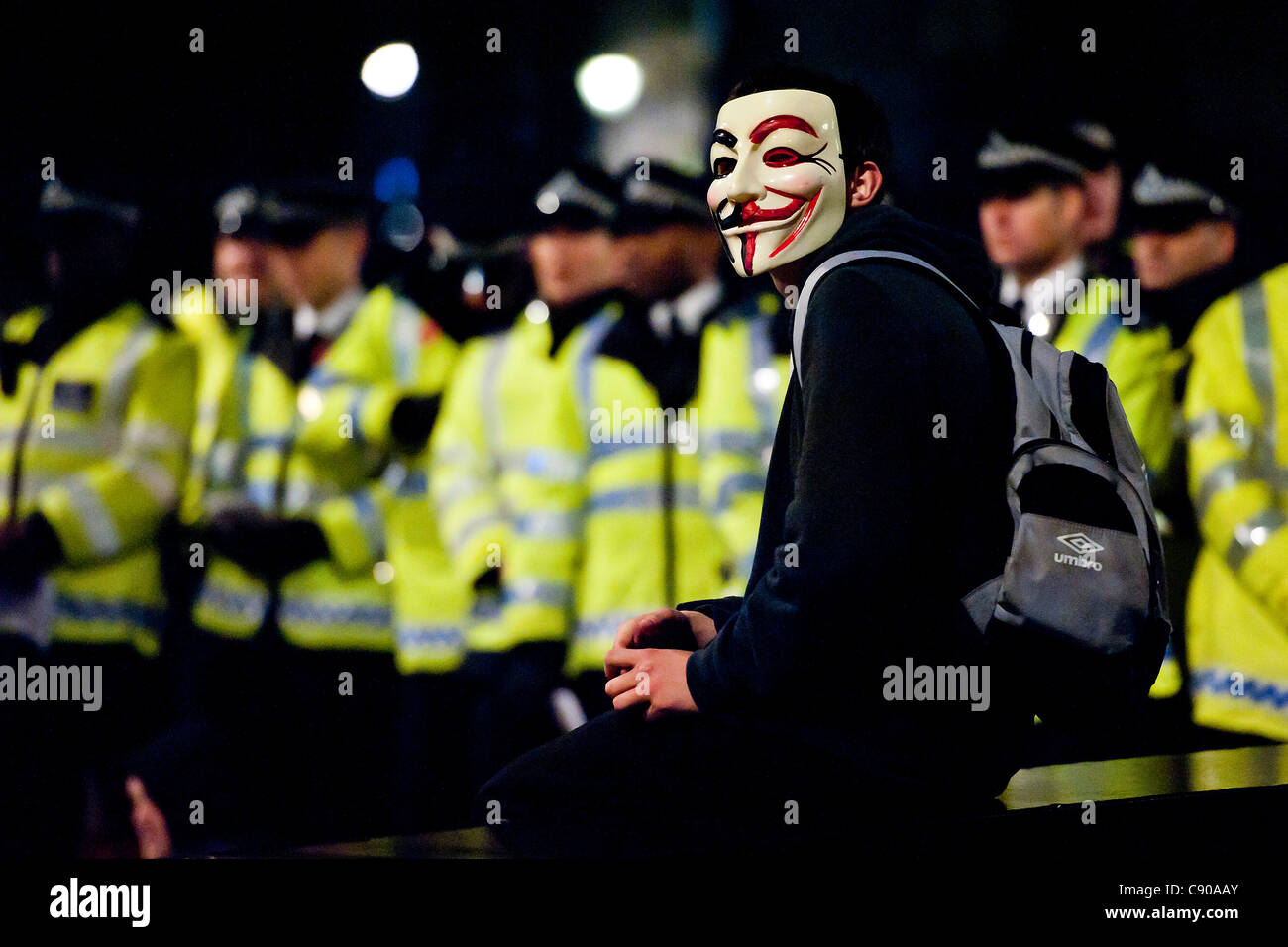 A march from St Paul's organised by Occupy London (LSX) and Anonymous ...