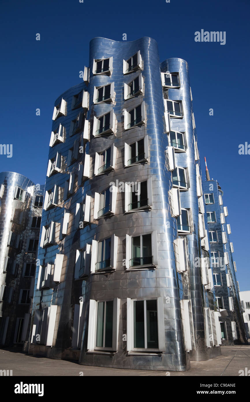 Neuer Zollhof, building designed by architect Frank O. Gehry ...