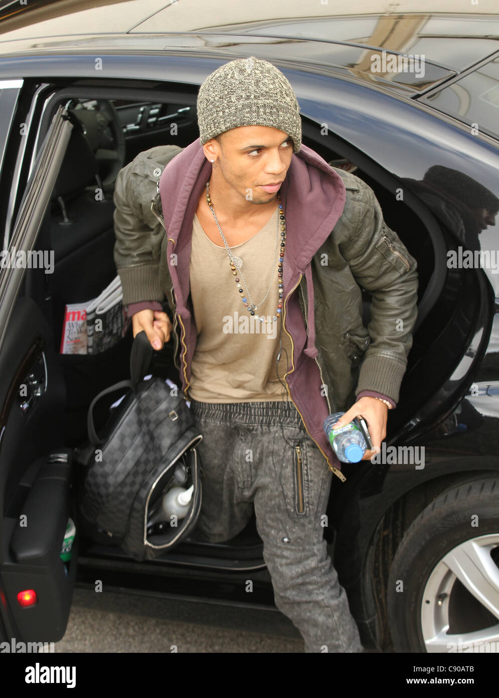 London, UK, 06/11/2011 Aston Merrygold from boyband JLS is seen ...