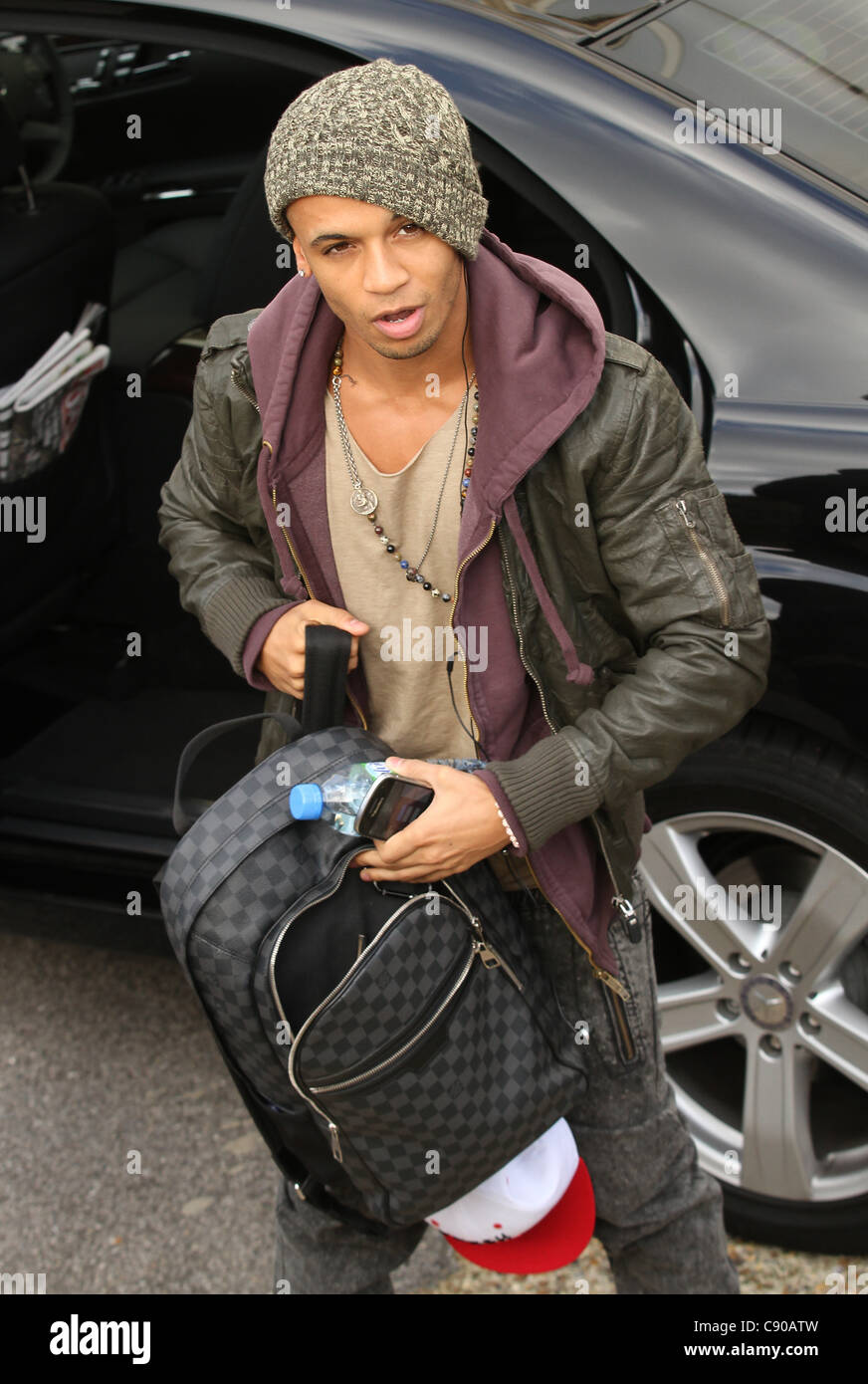 London, UK, 06/11/2011 Aston Merrygold from boyband JLS is seen ...