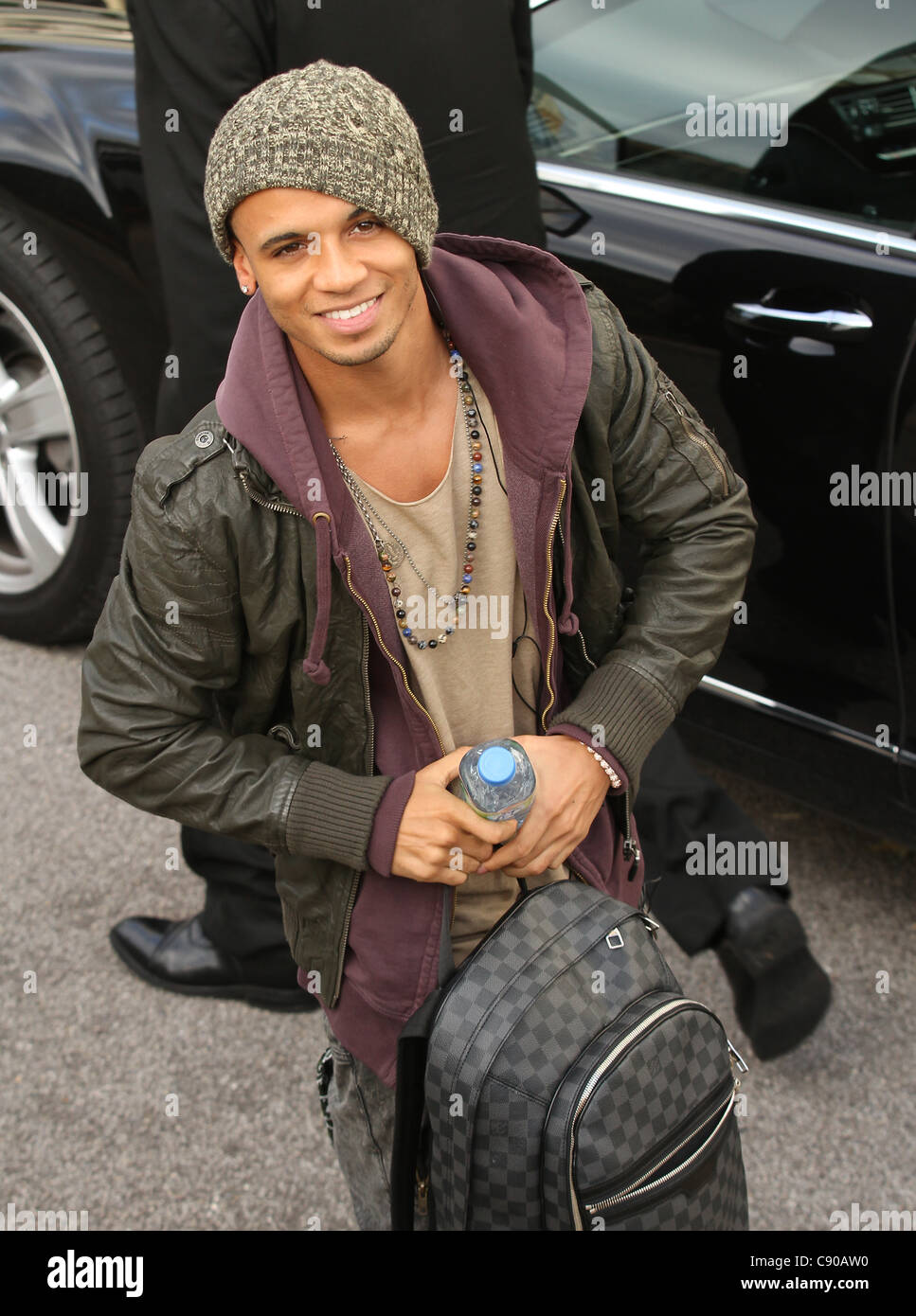 London, UK, 06/11/2011 Aston Merrygold from boyband JLS is seen ...