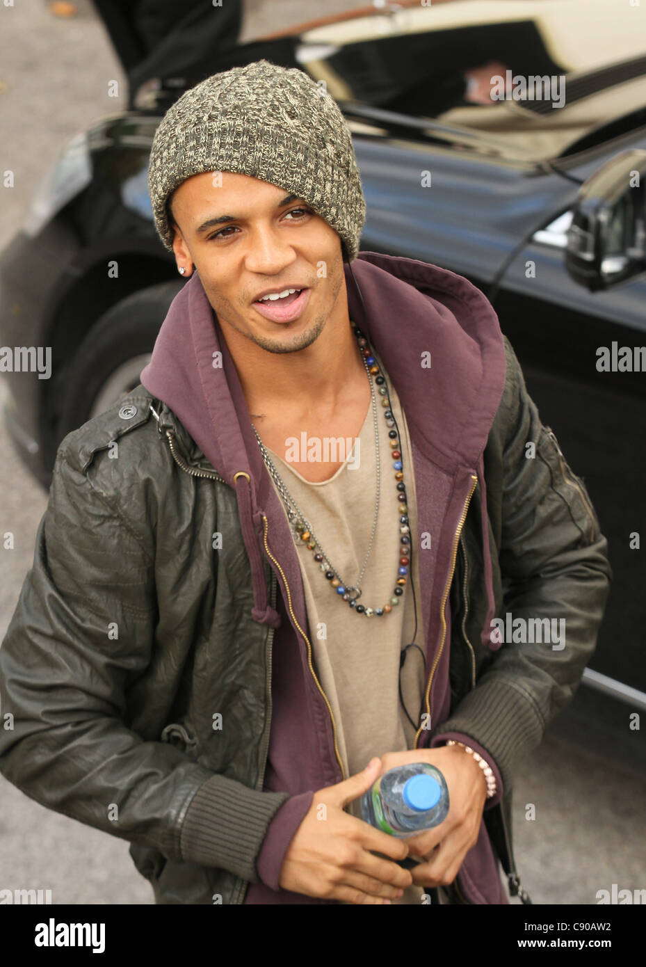 London, UK, 06/11/2011 Aston Merrygold from boyband JLS is seen ...