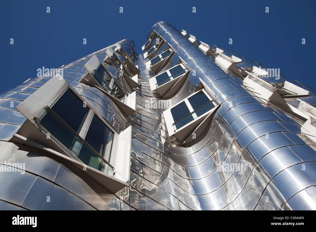 Neuer Zollhof, building designed by architect Frank O. Gehry ...