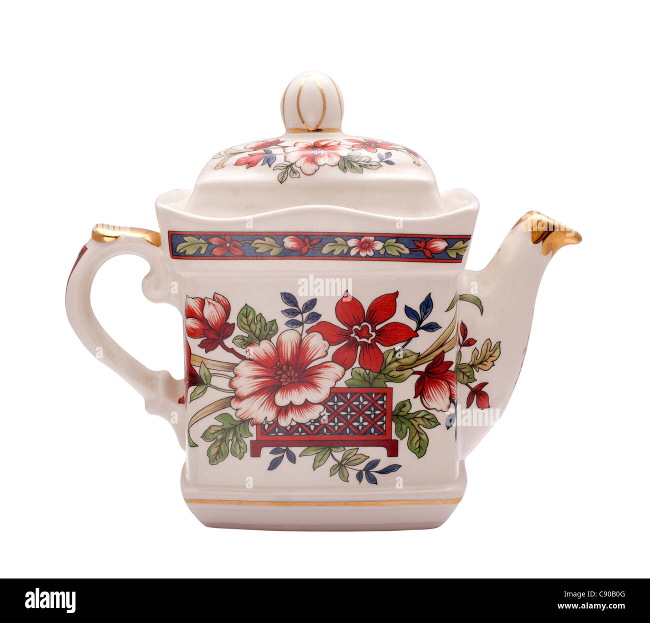 antique porcelain teapot Stock Photo - Alamy