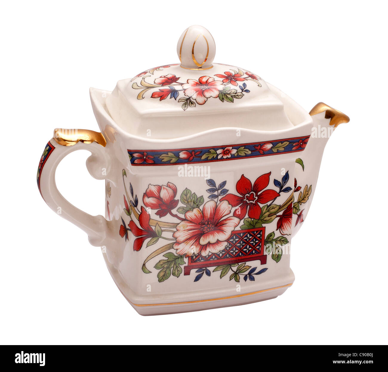 antique porcelain teapot Stock Photo - Alamy