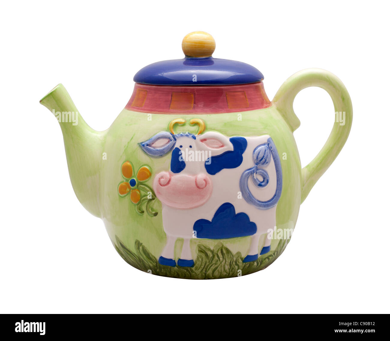 antique porcelain teapot Stock Photo - Alamy