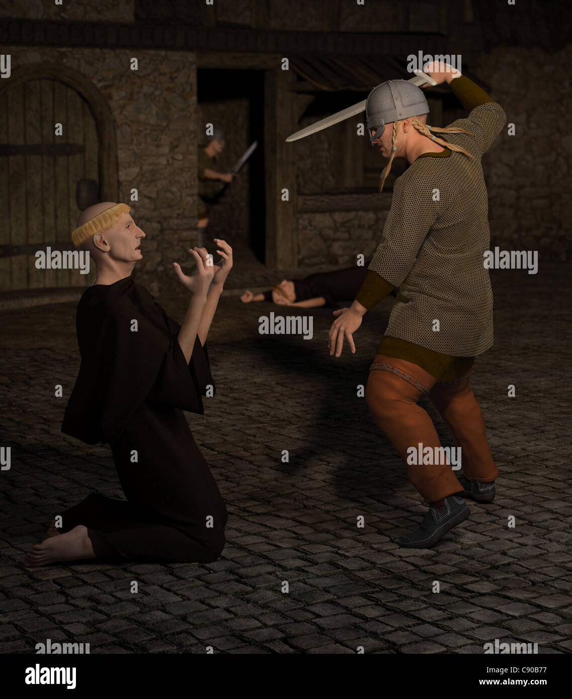 Viking raid hi-res stock photography and images - Alamy