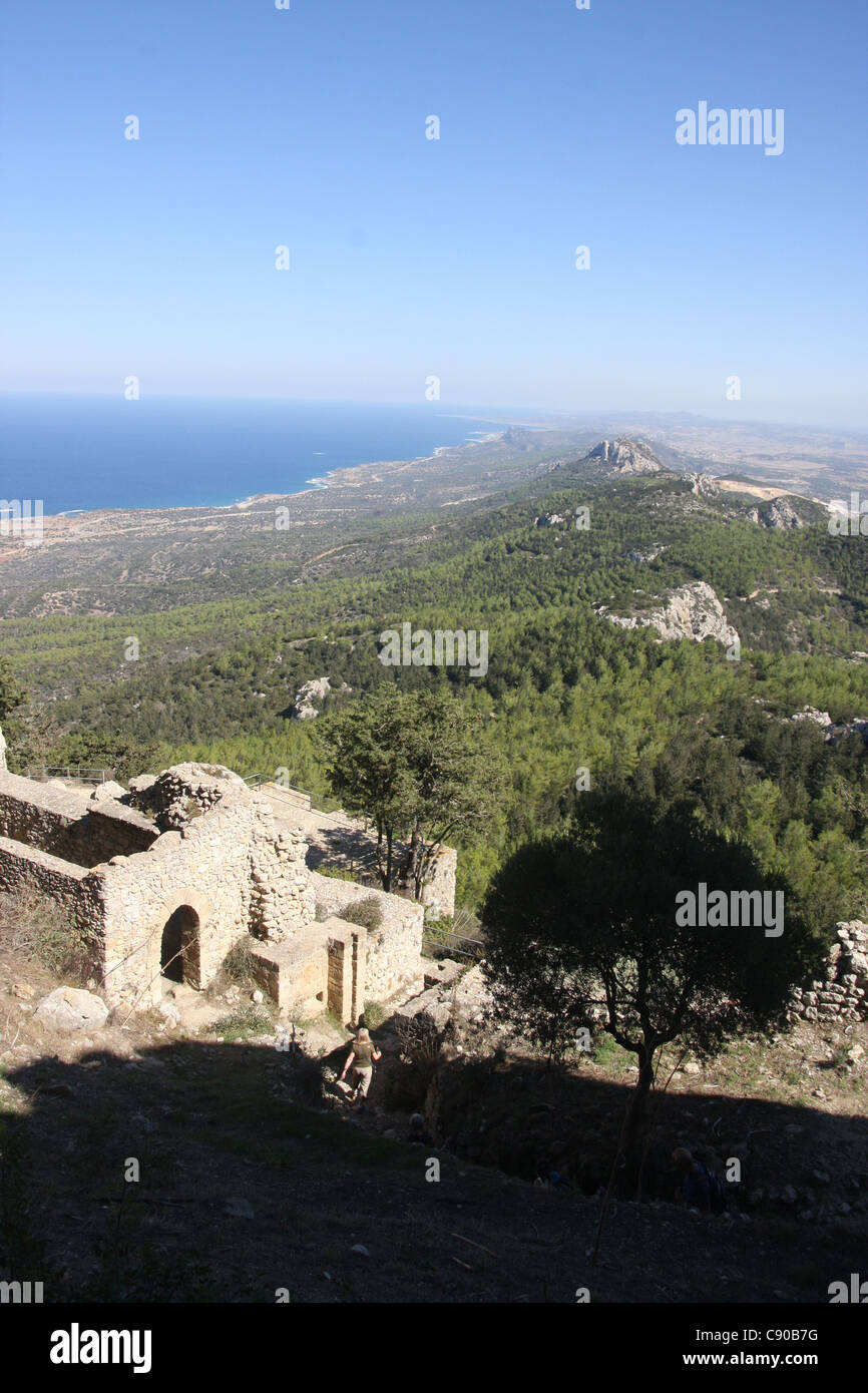 Buffavento Castle, the highest castle in North Cyprus Stock Photo - Alamy
