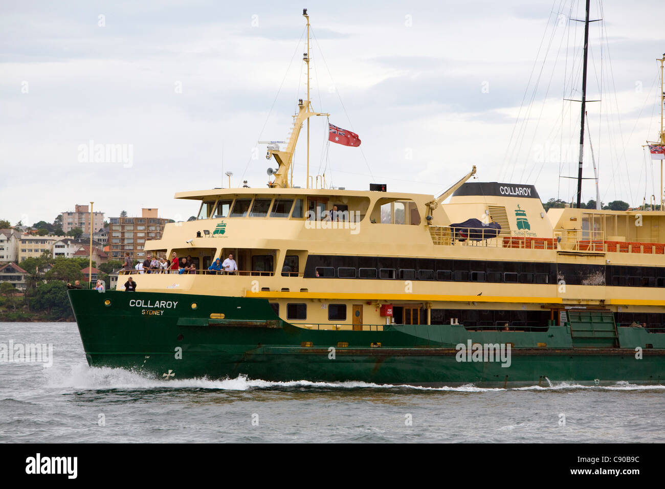 Sydney ferry,MV Collaroy entering circular quay,sydney. this ferry is ...