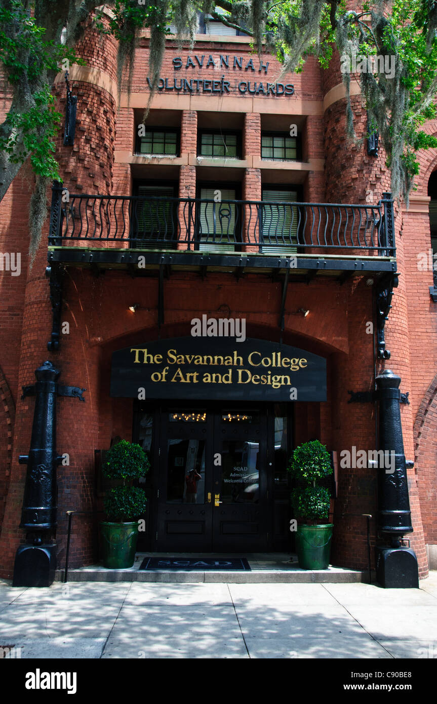 Entrance to Savannah College of Art and Design, 342 Bull Street ...