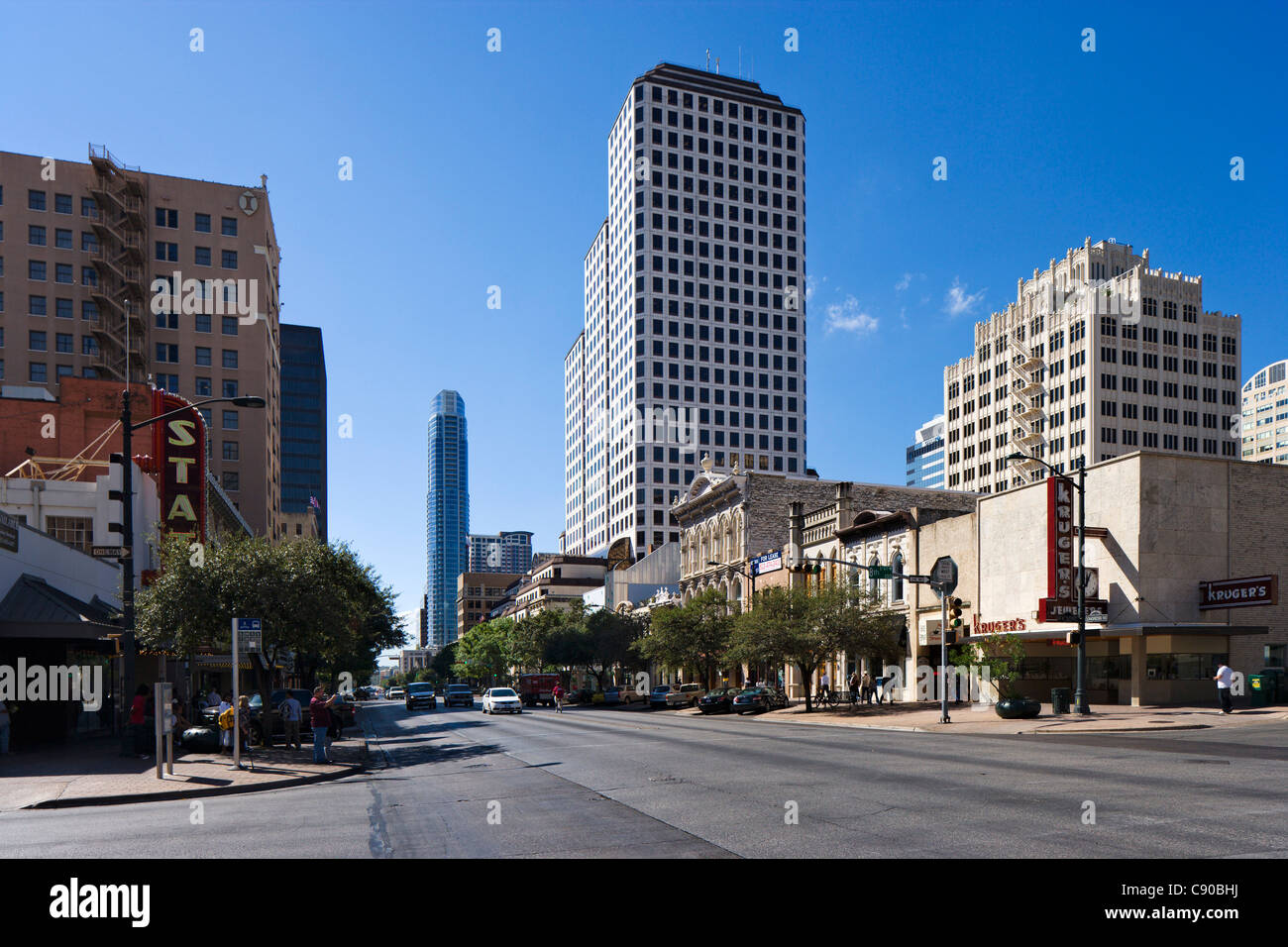 Blue congress street main hi-res stock photography and images - Alamy