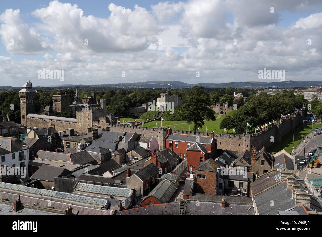 Motte and bailey cardiff castle hi-res stock photography and images - Alamy